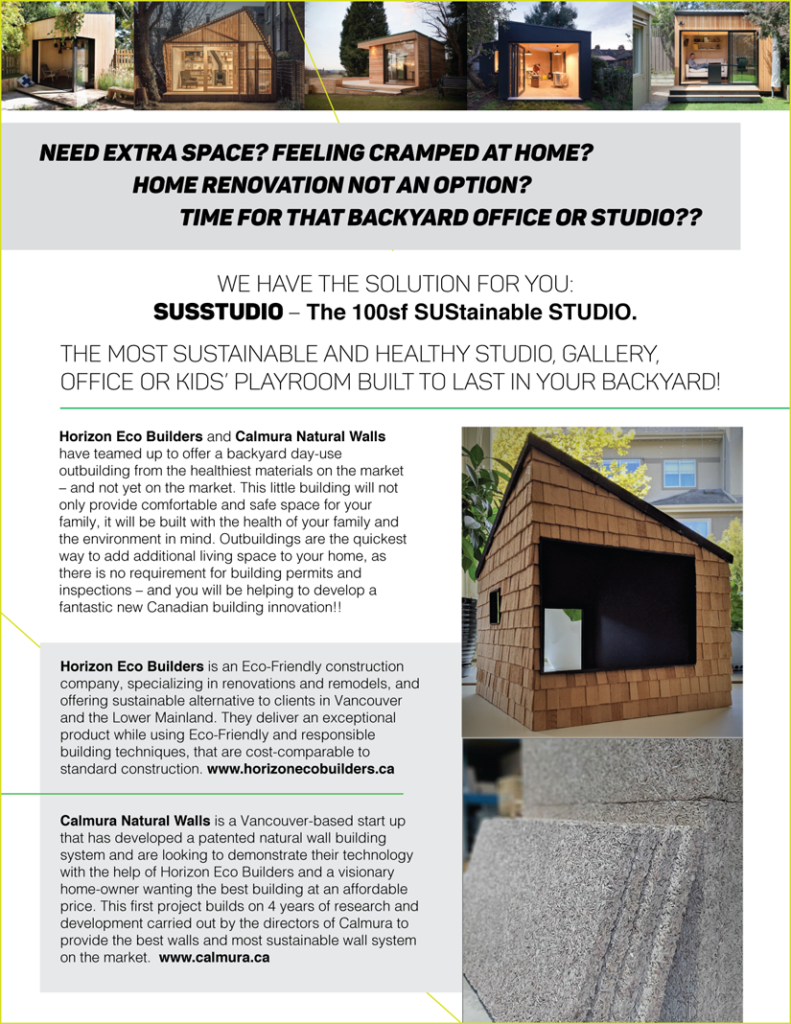 SUSSTUDIO – The 100sf SUStainable Studio – Calmura Natural Walls